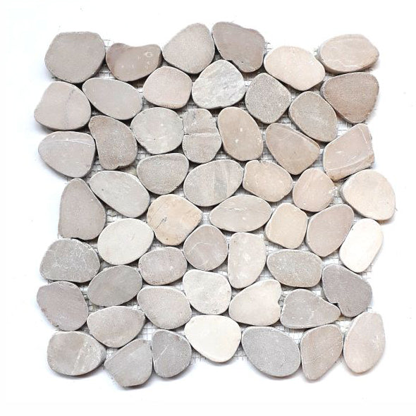 Sliced Moon Tan Pebble Interlocking Tiles - 30 x 30cm - 11 per case ...