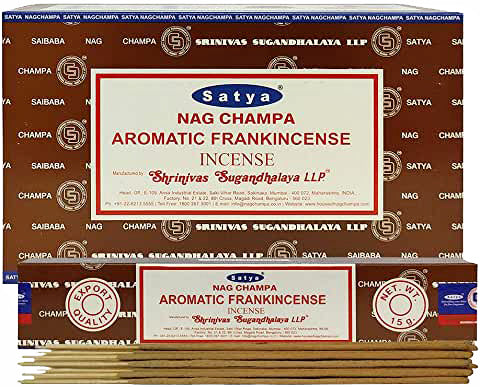 Satya Incense - Aromatic Frankincense - Box Of 12 Packs – Tropitek ...