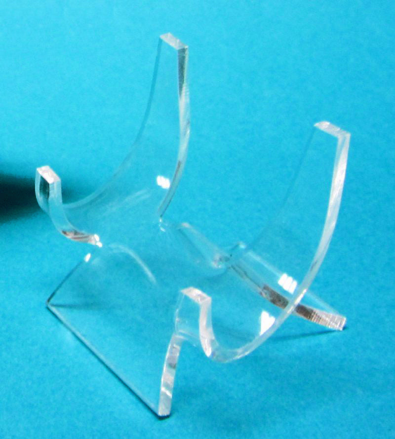 Easel DISPLAY STAND - 2 x 2 inch - CLEAR PLEXI GLASS – Tropitek-Wholesale
